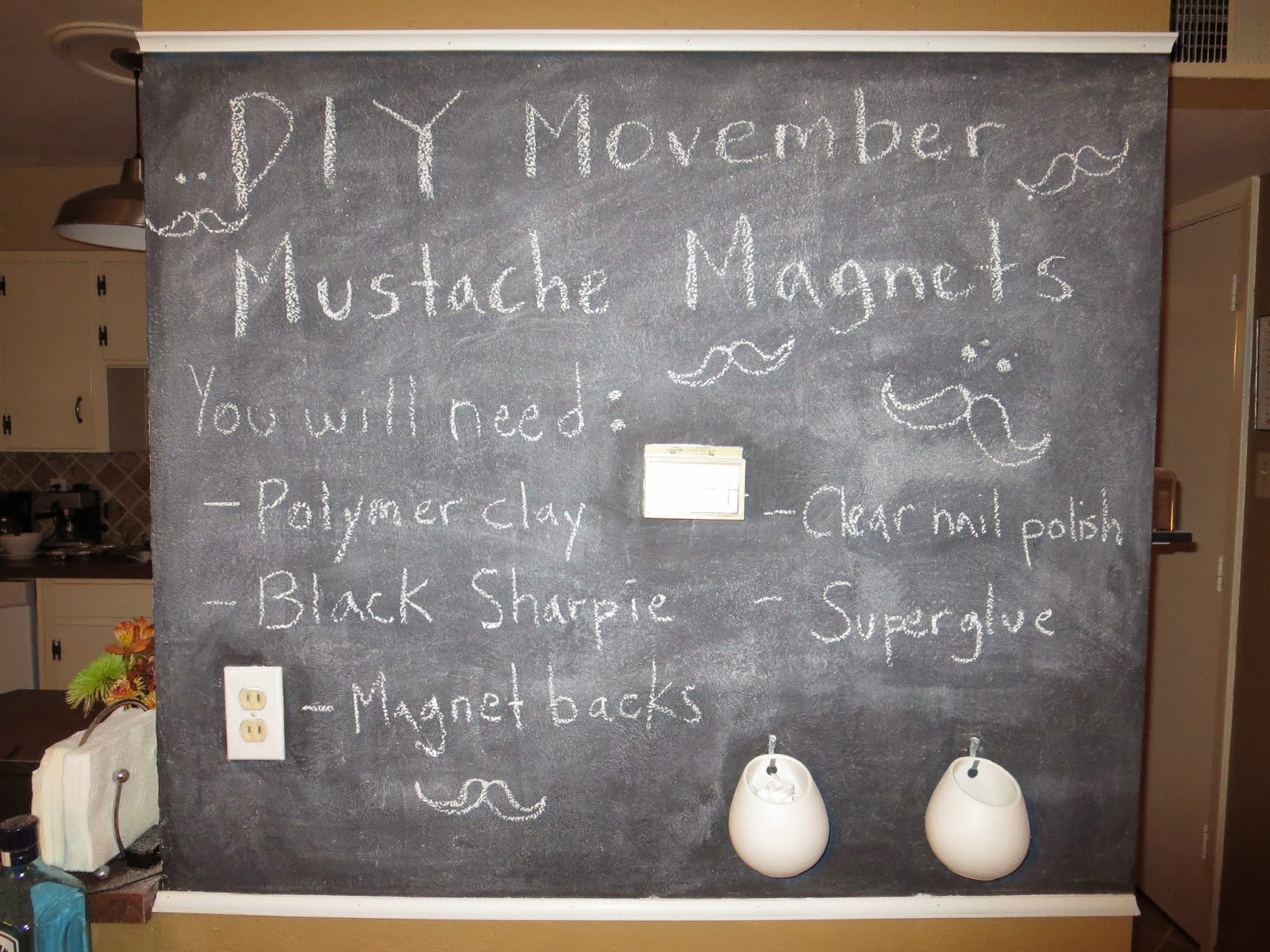 DIY Movember Magnets ~ SugarSkull Industries